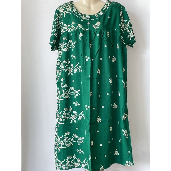 XL size B round Daster Pambahay Dress(began- little garden- gumamela ...