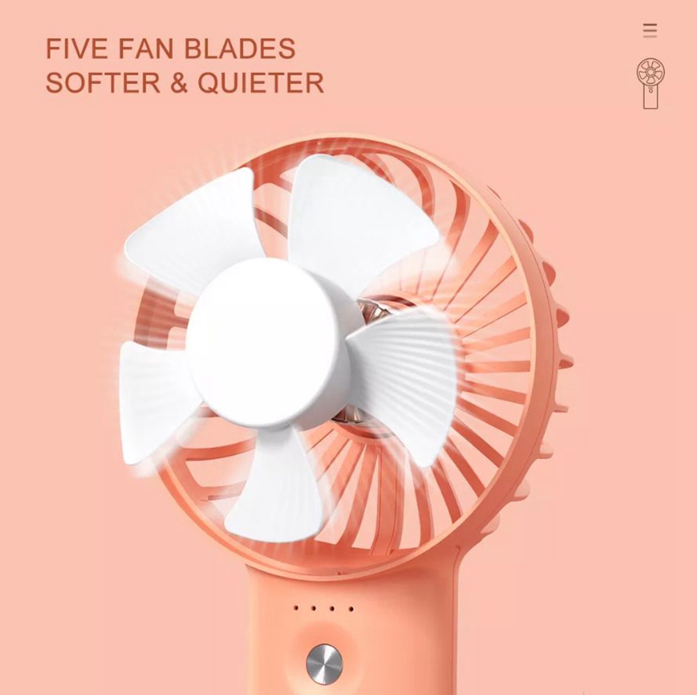 Yoobao F3 Fortable mini Rechargeable Handheld Mini Fan 3 Speeds Strong ...