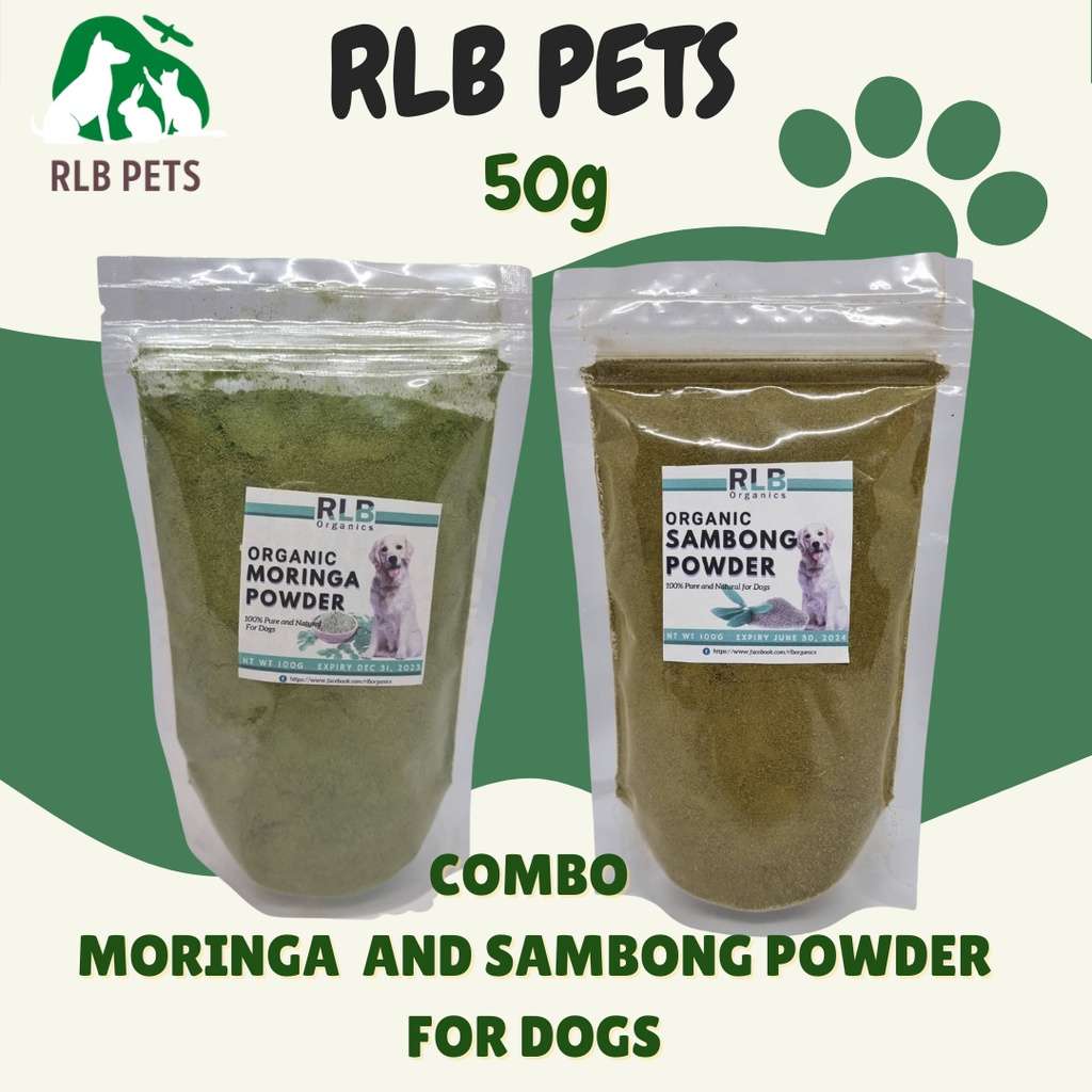 50 grams Moringa Powder for Dogs and 50 grams Sambong Powder for Dogs ...