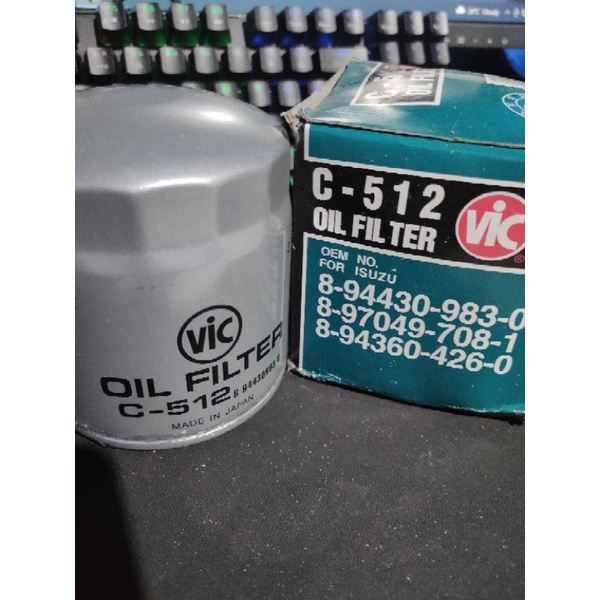 Genuine VIC C-512 Oil Filter | Shopee Philippines
