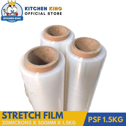 Pallet Stretch Film 1.5 Kg x 500mm (width) 20 microns Jack Wrap ...