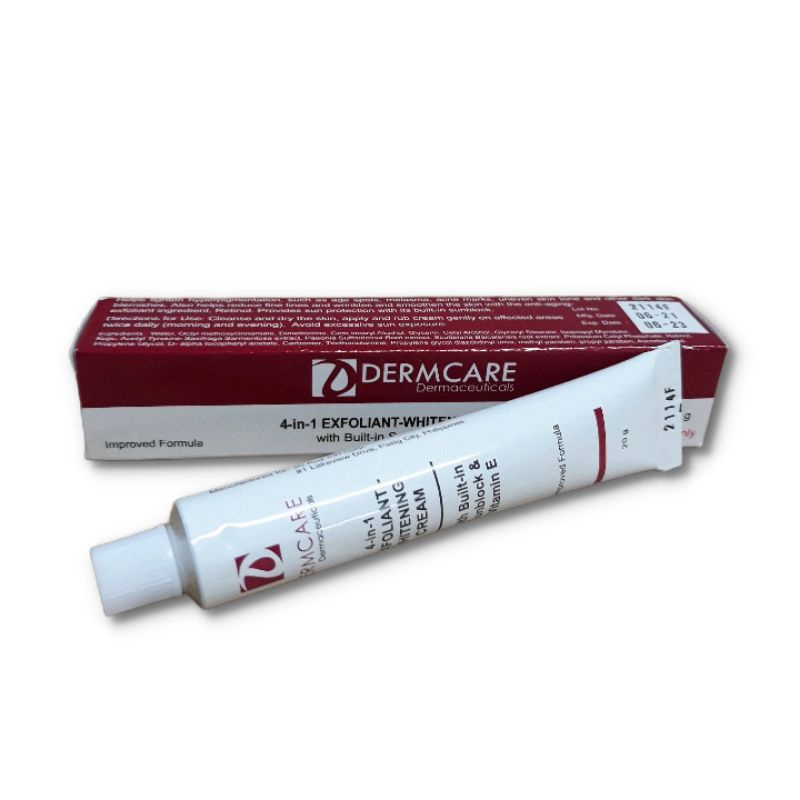 Authentic Dermcare 4in1 Exfoliant Whitening Cream with built in ...