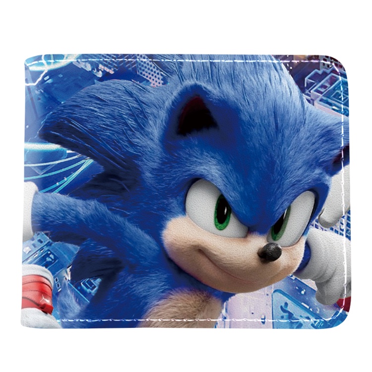 Sonic the Hedgehog Pu Leather Card Casual Student Cartoon Wallet for ...