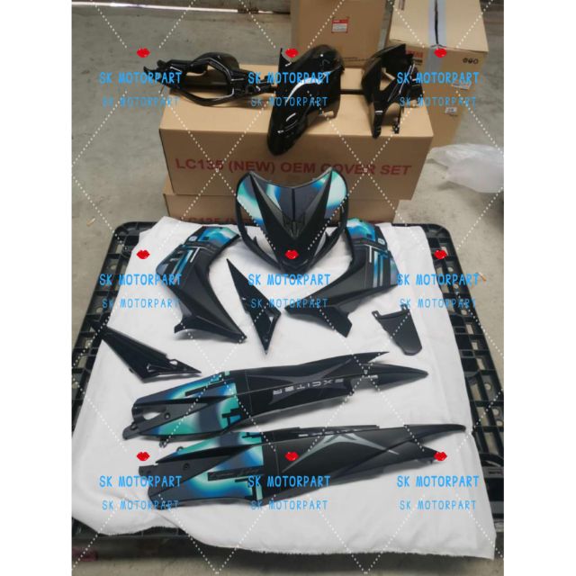 COVER SET OEM LC135 V1 V2 V3 V6 (DOXOU NEW 2020 FULL BLACK) | Shopee ...