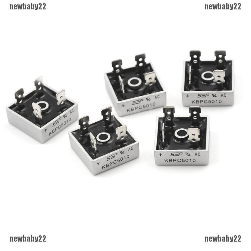 5PCS 50A 1000V Metal Case Bridge Rectifier KBPC5010 | Shopee Philippines