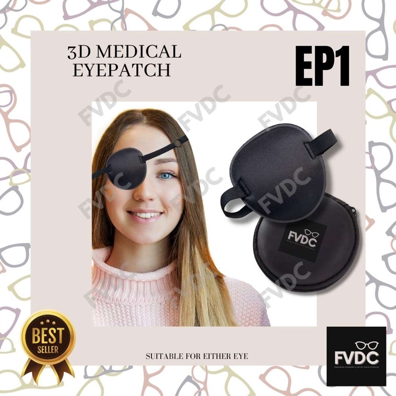 FVDC 3D MEDICAL EYE PATCH, EYE OCCLUSION EYE POST SURGERY, LAZY EYES ...