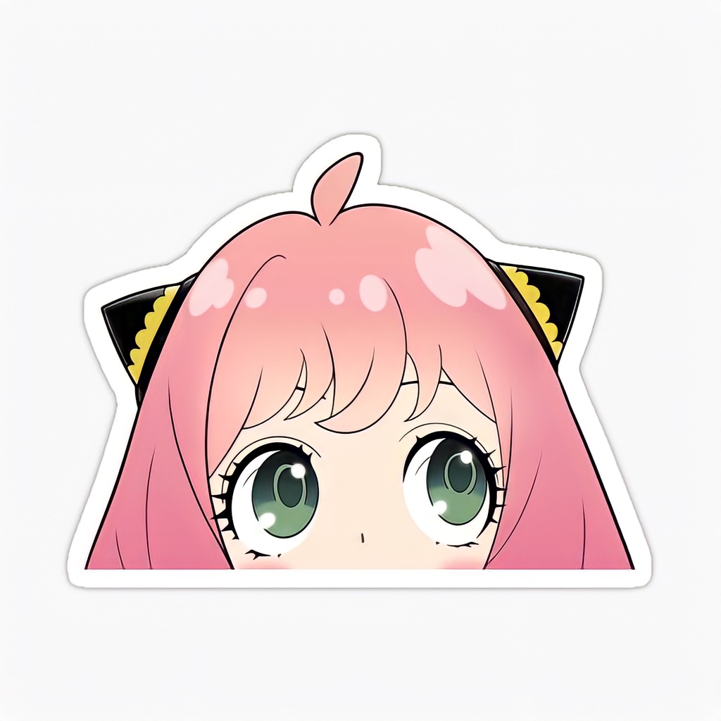 Anya Forger | Spy x Family | Vinyl Stickers & Peeker Sticker | 9 Lines ...