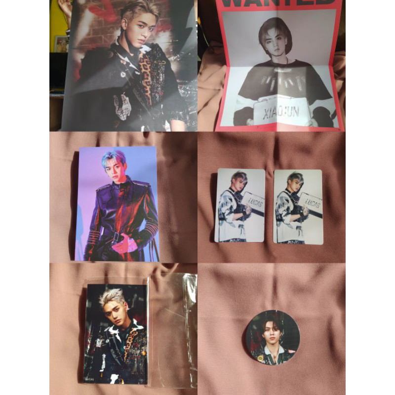 Official merch wayV Lucas hendery xiaojun cc postcard photoset poster ...