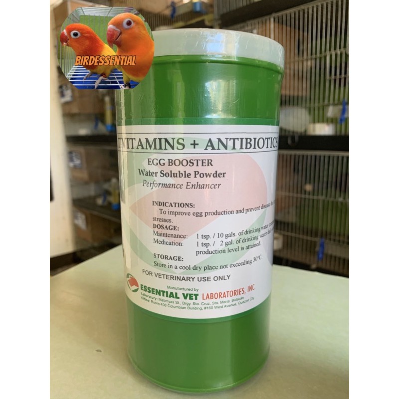 Essential Vet Multivitamins + Antibiotics (EGG BOOSTER 1kg) | Shopee ...