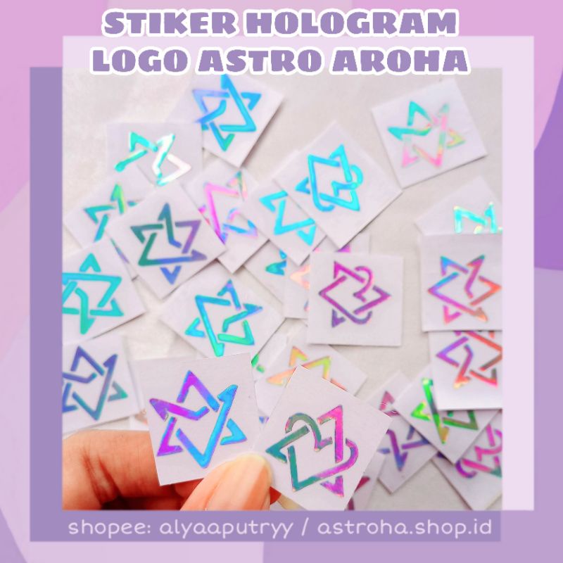 Astro Aroha Logo Hologram Sticker | Shopee Philippines
