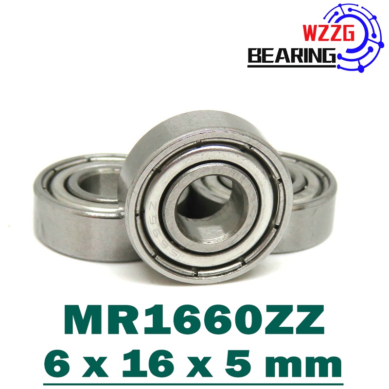 MR616ZZ Ball Bearing 6*16*5 mm ( 10 PCS ) R 1660HH Deep Groove Bearings ...
