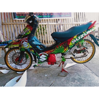 SUZUKI SHOGUN PRO 125 TULISAN (Full Decal Kit Bob Marley Design ...