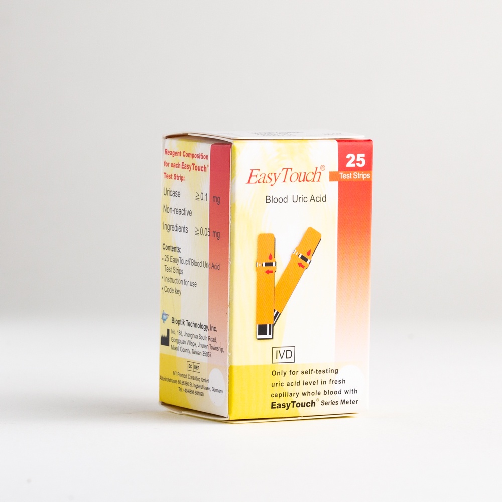 EasyTouch Uric Acid Strips 25's | Shopee Philippines