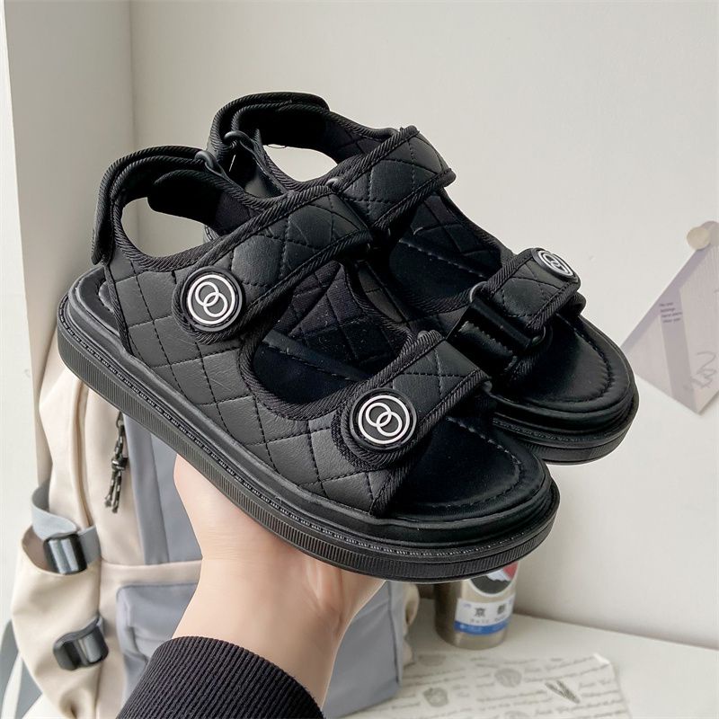 HITAM "SVN-308" Ori Women's Strap Sandals Thick Sole/Thick WEDGES ...