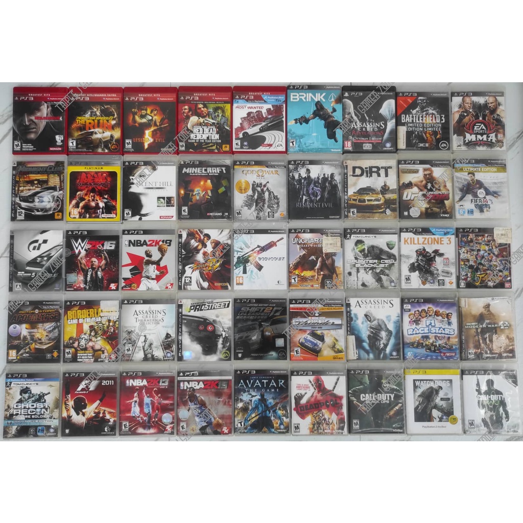 PS3 Playstation 3 Original CD Game Games Batch ( Batch 1 ) | Shopee ...