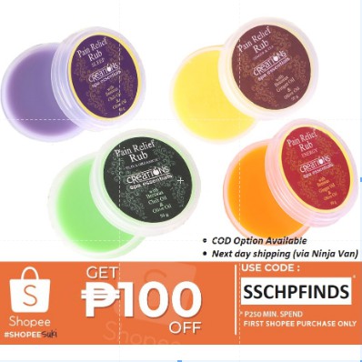 Creations Spa Essentials Pain Relief Rub 50g | Shopee Philippines