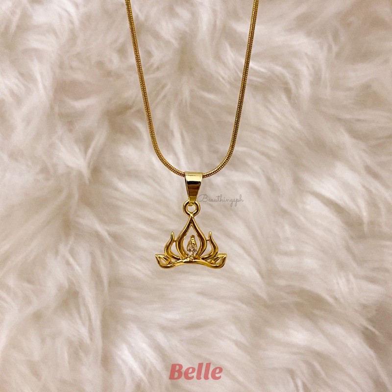 Disney Princess Crown Jewelry Gift Necklace with Free Box - Tala ...