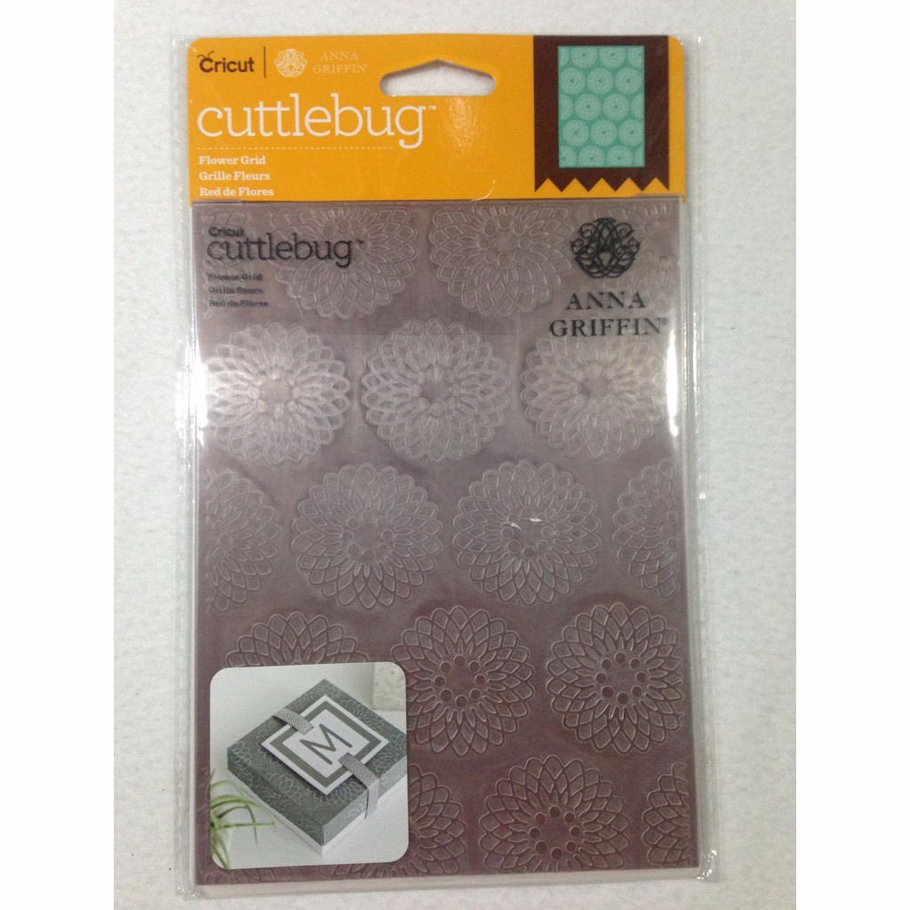Cricut Cuttlebug Anna Griffin Flower Grid Embossing Folder | Shopee ...