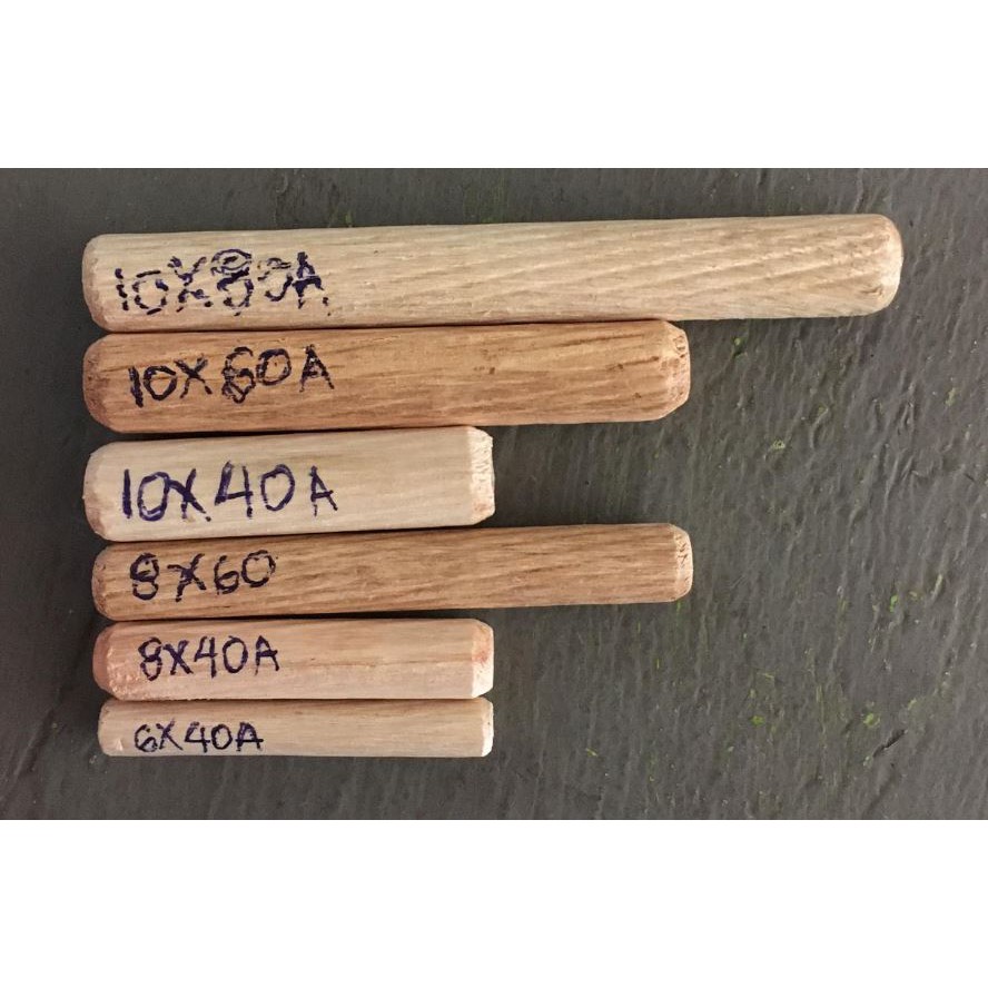 (50pcs), Wooden Dowel Pins, Diagonal and Straight Fluted, Birch Wood ...