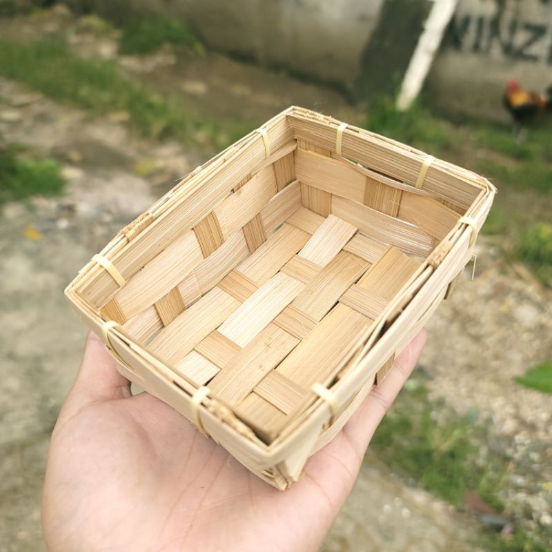 Native Basket Bamboo 4x3x2 inches | Shopee Philippines