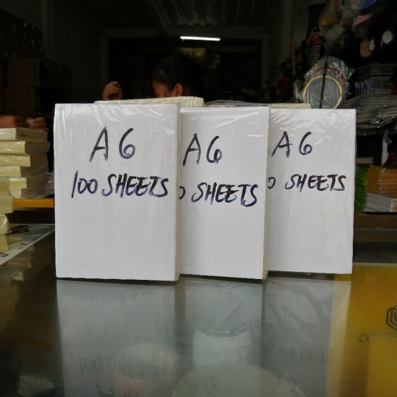 Printable A6 Adhesive Sticker Paper Label For Inkjet Printer Printing ...