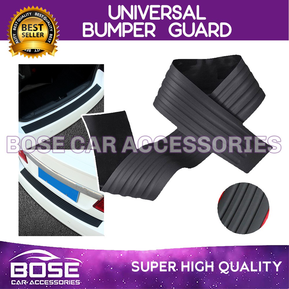 Universal Car Bumper Guard Sill Protector Plate Rubber Cover Guard ...