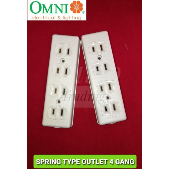 Omni Spring Type Outlet 10A 250V~ STO-004 | Shopee Philippines