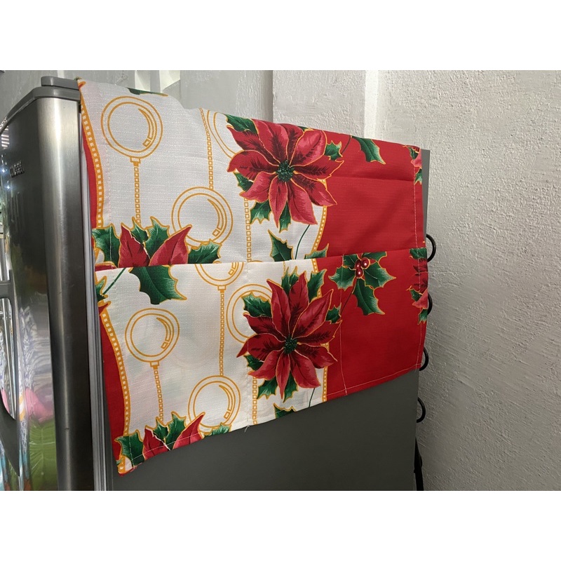 Ref Cover / Refrigerator Cover Christmas Design | Shopee Philippines