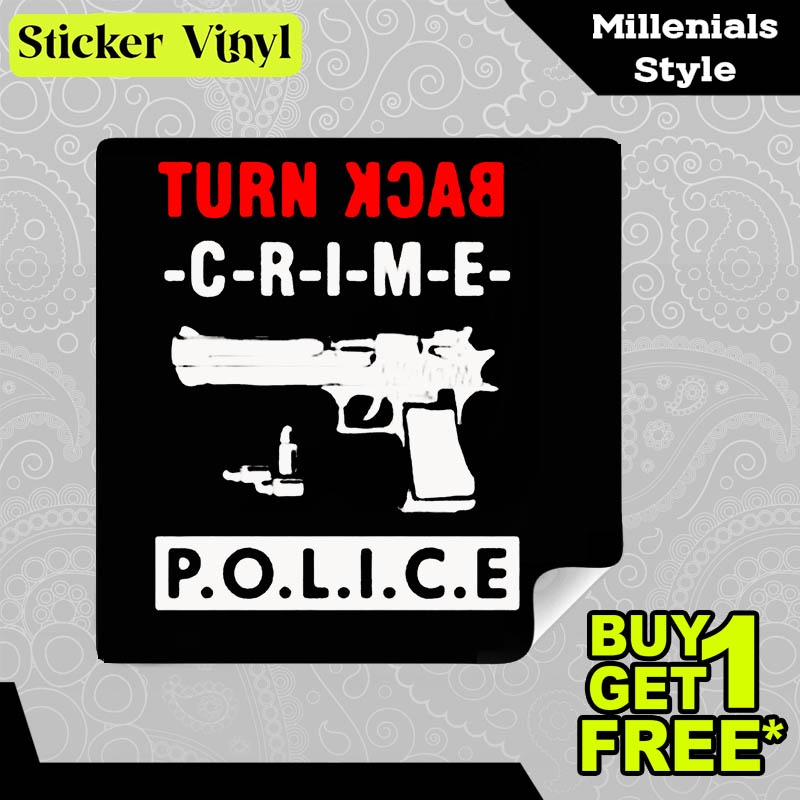 Sticker Back Turn Crime Police Sticker Unique Images Cool And ...