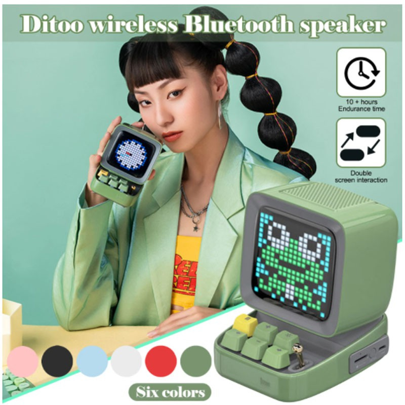 Divoom Ditoo Plus Pixel Art Game Portable Bluetooth Speaker With 16 X ...