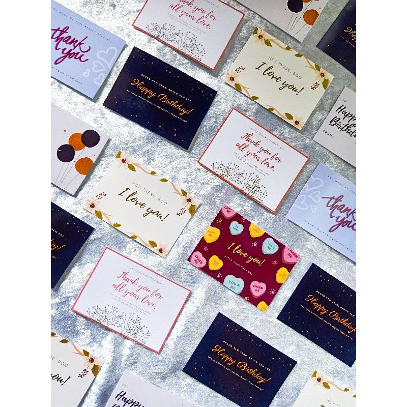 Greeting cards tags 5 pcs for 20 pesos | Thank you , made with love ...