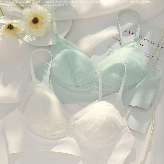 Seamless Ultra-Thin No Wire Women's Wrap Bra Underwear Bralette ...