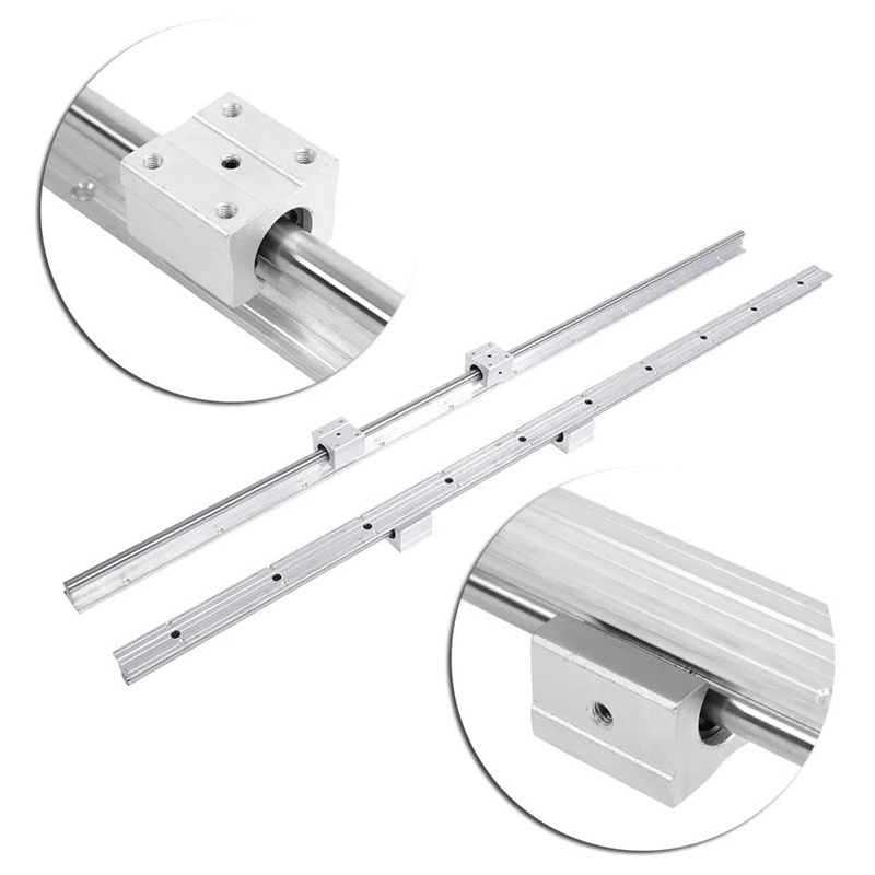 2 Pieces Of SBR12 300MM Linear Guide Rail Full Support Linear Guide ...