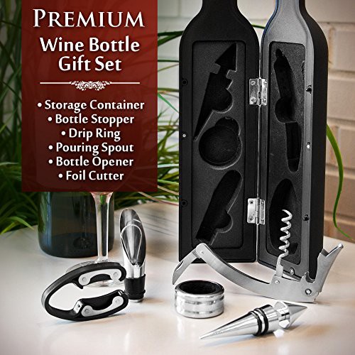 Premium Wine Gift Set Bottle Opener and Accessory Set for Wine Lovers ...