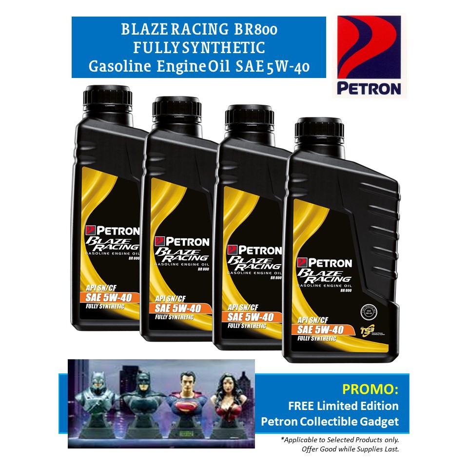 Petron Blaze Racing BR800 Fully Synthetic Gasoline Engine Oil SAE 5W-50 ...