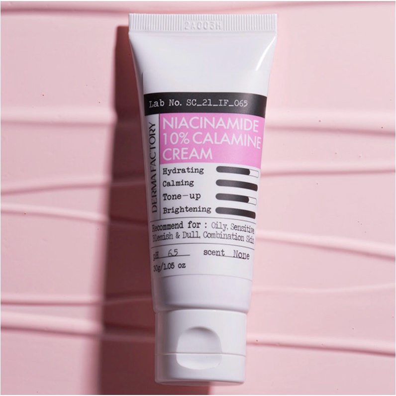 DERMA FACTORY Niacinamide 10% Calamine Cream 30g Mild Soothing ...