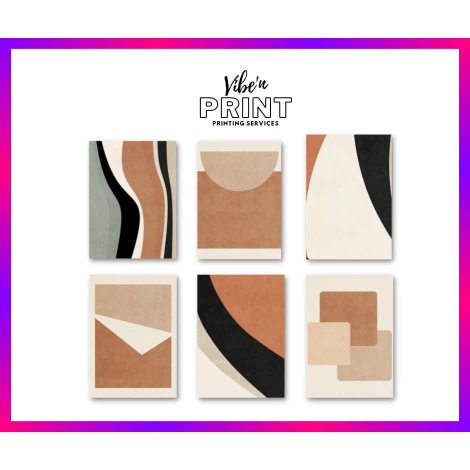 Vibe'nPrint SINTRA BOARD WALL DECOR Abstract Shape A4 Size | Shopee ...