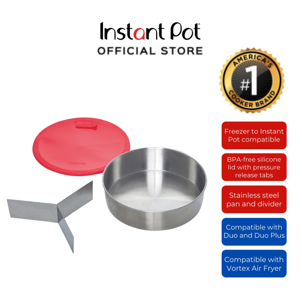Instant Pot Round Pan with Divider and Lid | Shopee Philippines