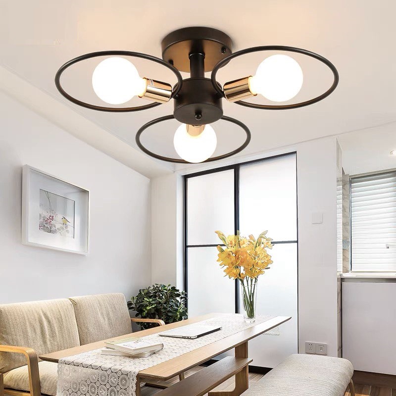 Modern Nordic Black LED Ceiling Light Lampu Siling Lampu Deco Lamp ...