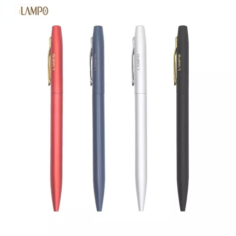 LAMPO Metal Sign Pens Luxury 0.5MM Black Gel Ink Pen Smooth Writing ...