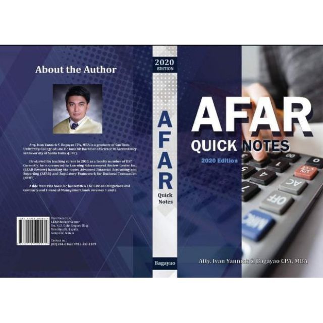 AUTHENTIC AFAR QUICK NOTES 2020 Edition by Atty. Ivam Yannick Bagayao ...