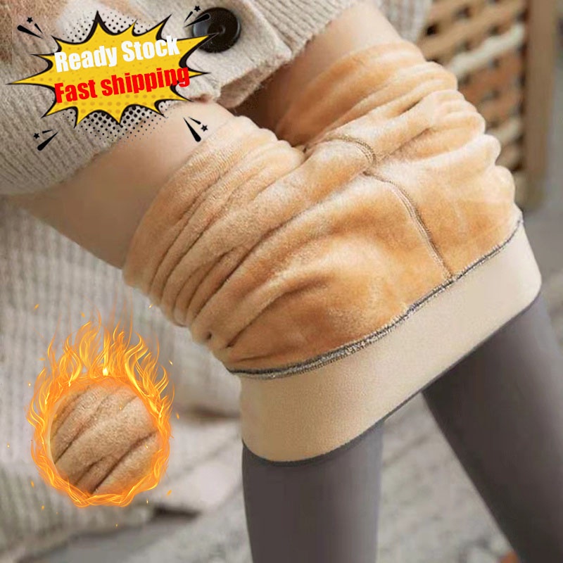 Thermal Pantyhose Lined Thick Translucent Winter Women's Warm Wool ...