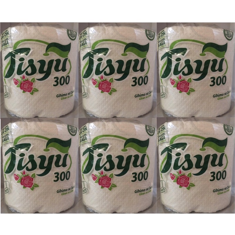 Tisyu Bathroom Tissue 300sheets 2ply | Shopee Philippines