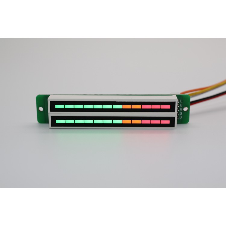 Dual 12 music Level indicator LED spectrum VU Meter Amplifier lamps ...