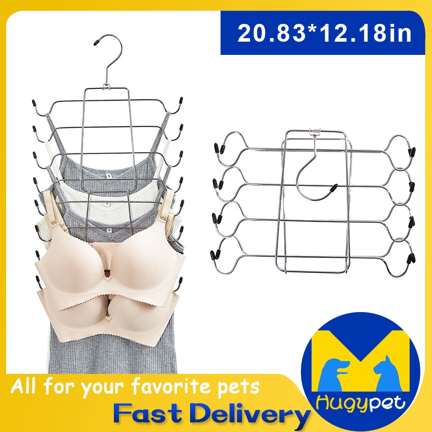 Multi Layer Bra Hanger Magic Ladder Hanger Clothes Pants Hanger Closet ...