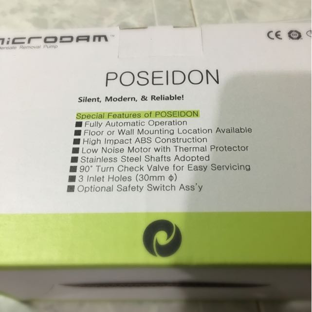 Water Condensate Drain Pump Poseidon MD400for Floor and Wall type ...