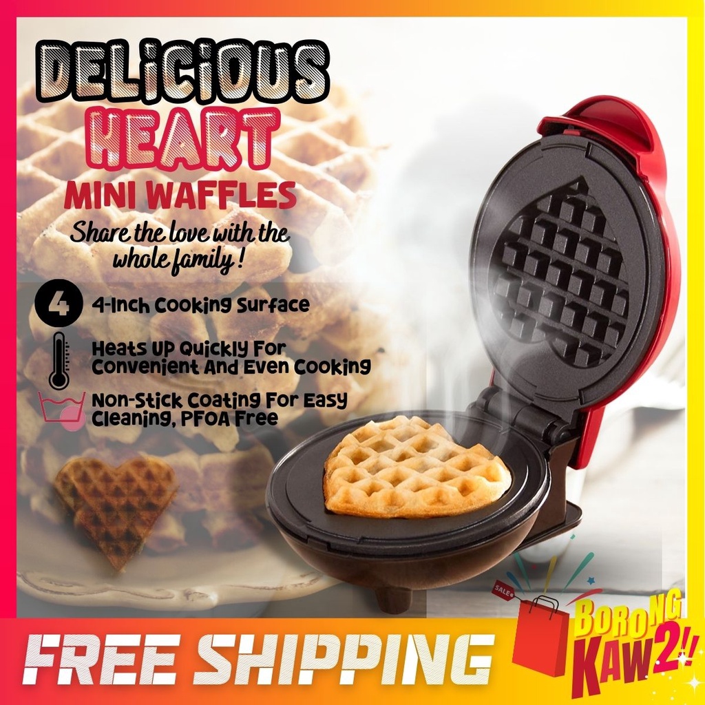 BKK Mini Waffle Maker Electric Wafer Maker Waffle Machine Waffer Maker ...