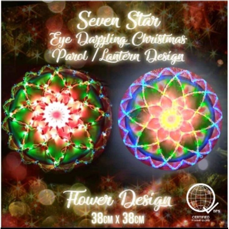 Christmas Light Parol/Lantern Seasonal Decorative Wall with Controller ...