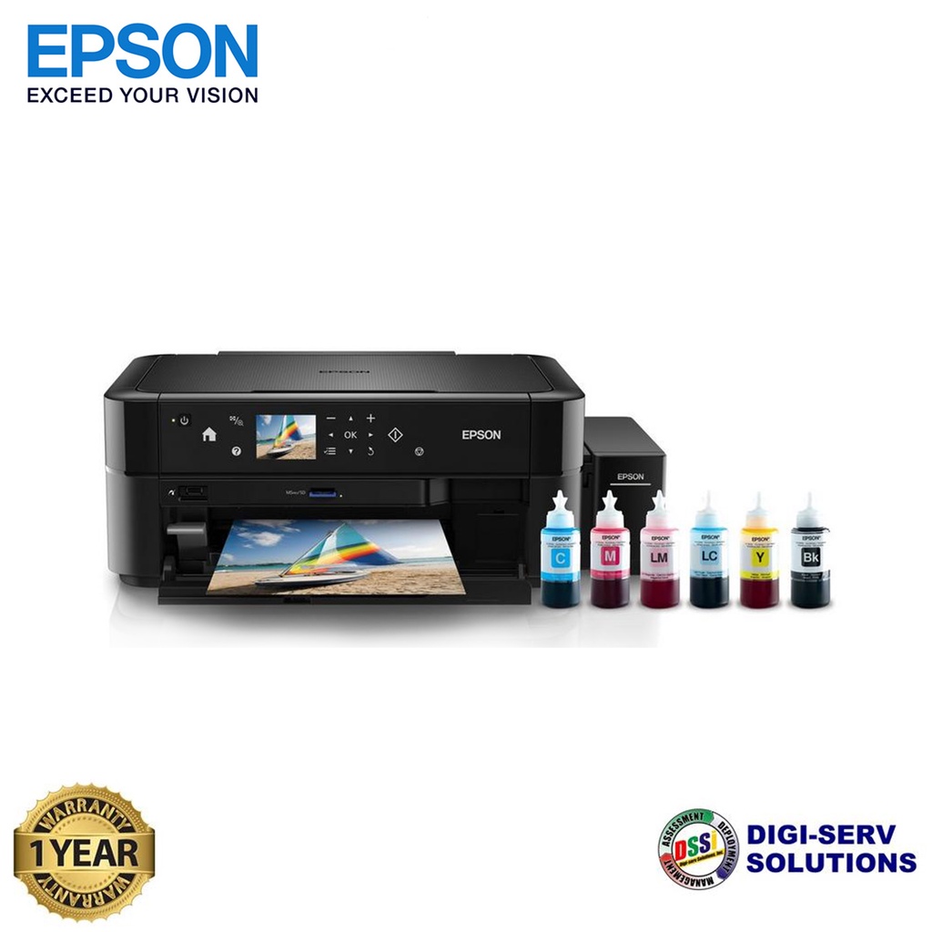 Epson L850 Photo All-in-One Ink Tank Printer, High-yield ink bottles, 2 ...