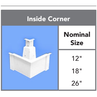 Atlanta duracon Inside /Outside corner PVC gutter | Shopee Philippines